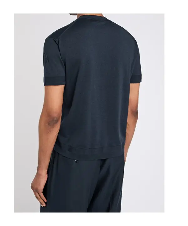 Moncler Knitted Silk-blend T-shirt