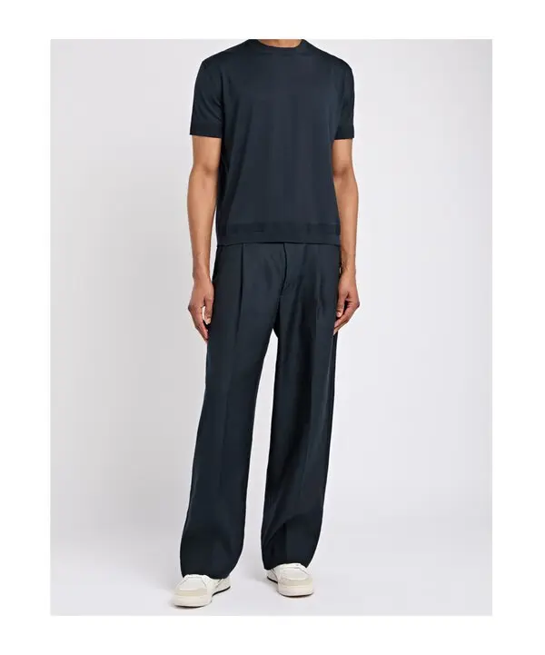 Moncler Knitted Silk-blend T-shirt