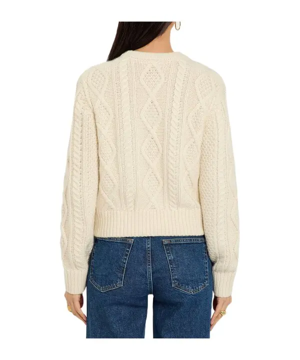 FRAME Cable-knit Cashmere Cardigan