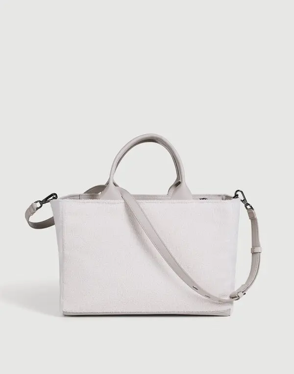 Brunello Cucinelli Textured Embroidery Tote Bag