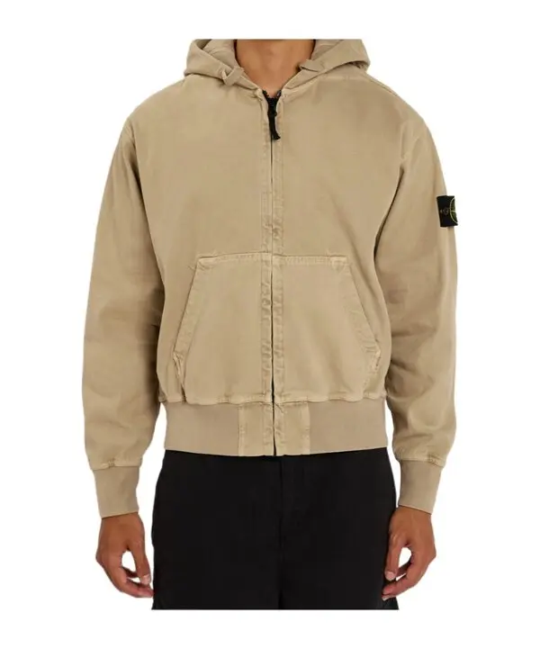 Stone Island Hooded Canvas Work Jacket