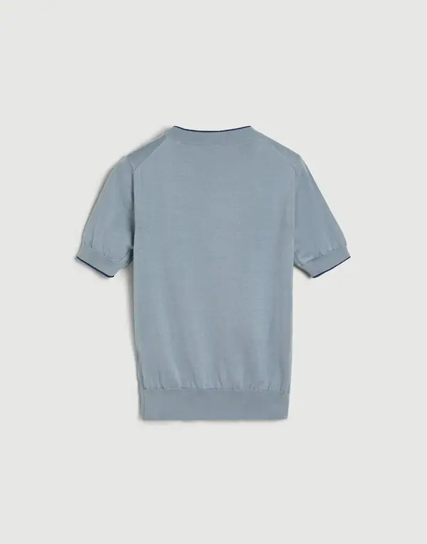 Brunello Cucinelli Lightweight Cotton Knit T-shirt With Logo