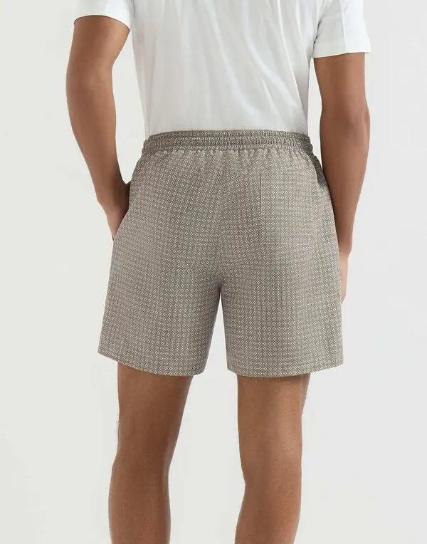 Brunello Cucinelli Floral Print Nylon Swim Shorts