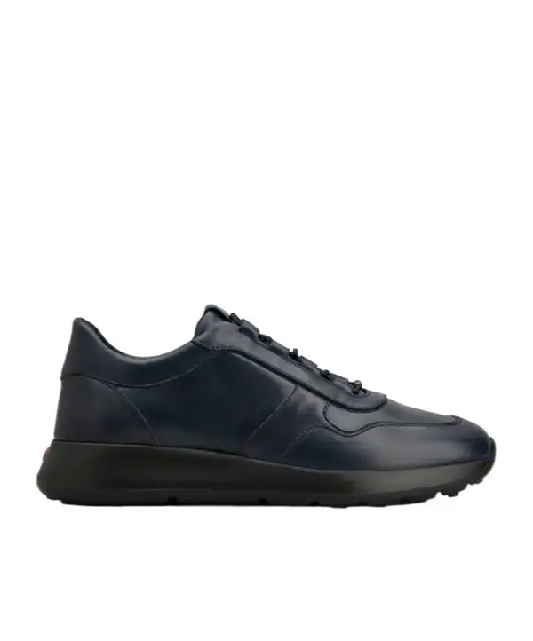 TOD'S Round Toe Calfskin Leather Sneakers With Drawstring