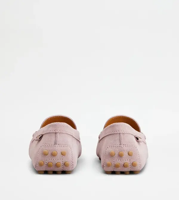 TOD'S Round Toe Slip-on Loafers - Nude
