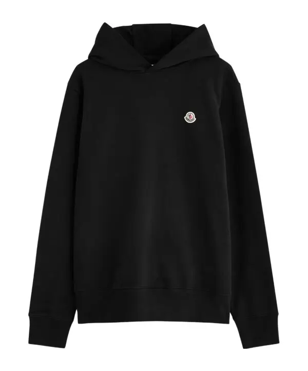 Moncler Logo-appliquéd Hooded Cotton Sweatshirt