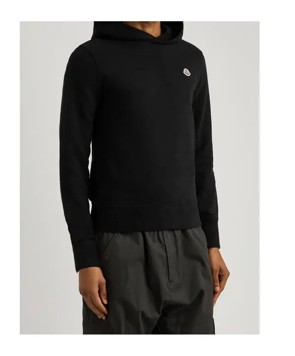 Moncler Logo-appliquéd Hooded Cotton Sweatshirt