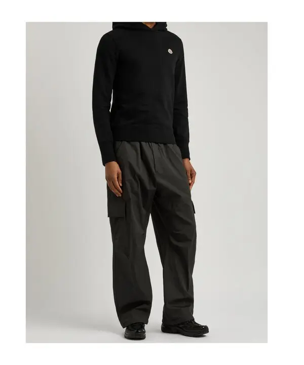 Moncler Logo-appliquéd Hooded Cotton Sweatshirt