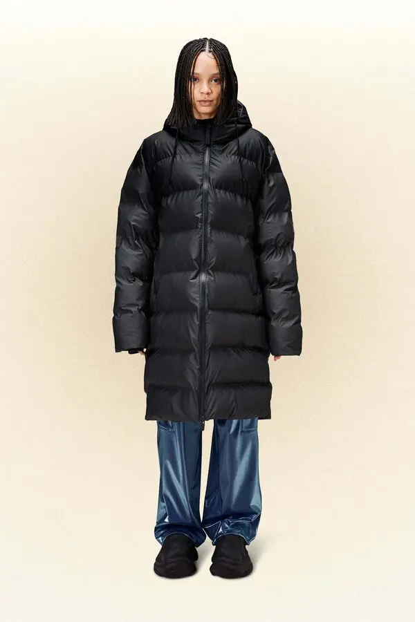 Rains Long Puffer Coat