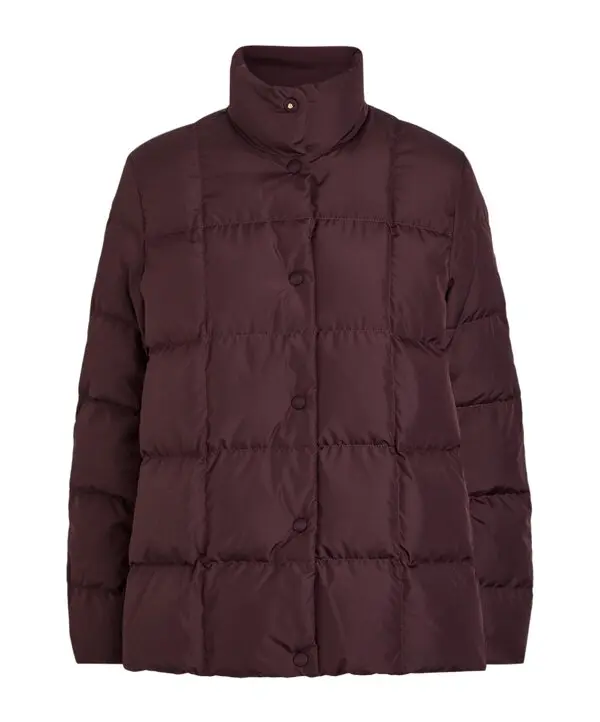Moncler Cochevinne Padded High Neck Jacket - Red