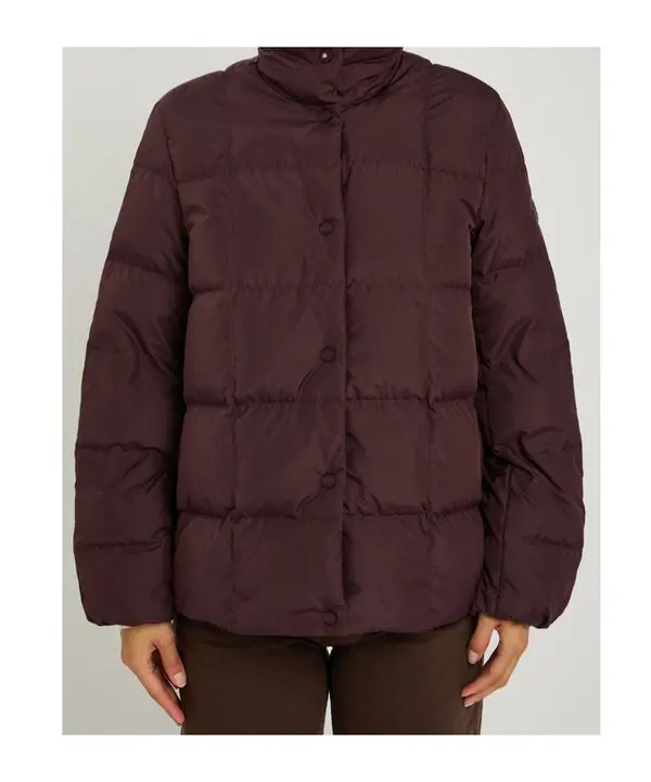 Moncler Cochevinne Padded High Neck Jacket - Red