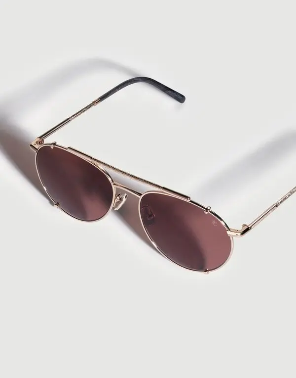 Brunello Cucinelli Full Rim Sunglasses - Red