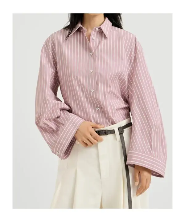 Brunello Cucinelli Striped Cotton-poplin Shirt