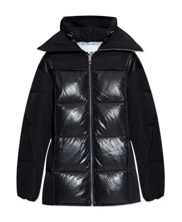 GANNI Zip-up Padded Jacket With Drawstring Hood