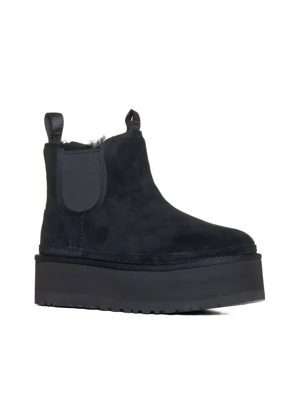 UGG Neumel Platform Chelsea Boots - Black