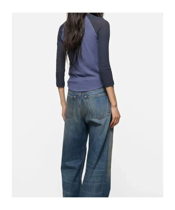 Acne Studios Jersey T-shirt With Logo Detail - Denim Blue