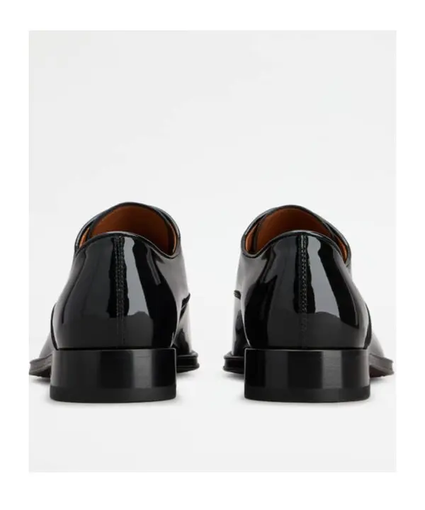 TOD'S Patent Leather Lace-up Oxford Shoes