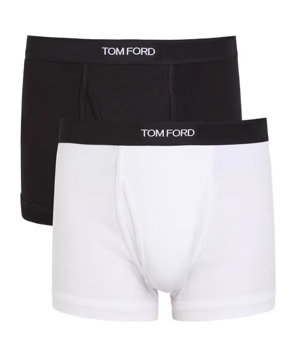 TOM FORD Stretch-cotton Boxer Briefs Set Of Two