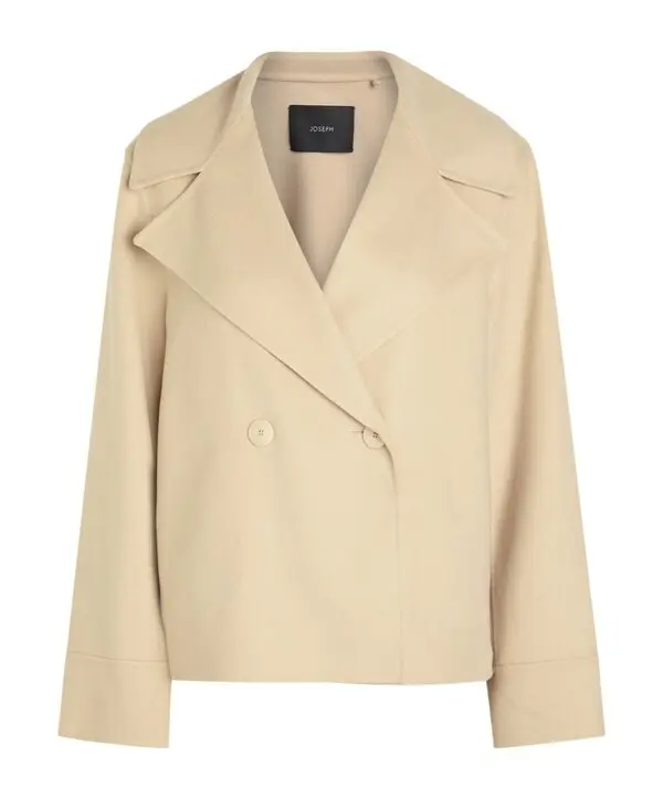 JOSEPH Rollet Wool And Cashmere-blend Trench Coat