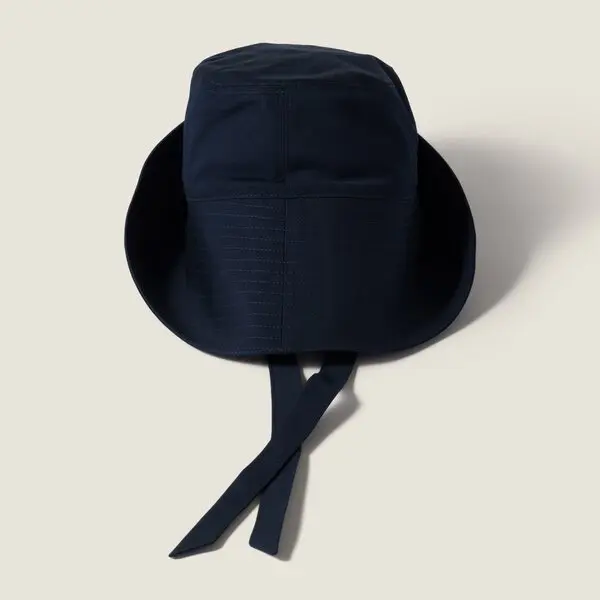 Miu Miu Wide-brimmed Poplin Bucket Hat