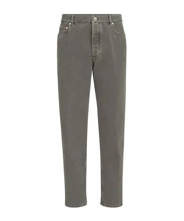 Brunello Cucinelli Garment-dyed Iconic Fit Five-pocket Trousers