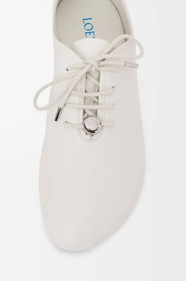 Loewe Pebble Soft Lace-up Shoes - White