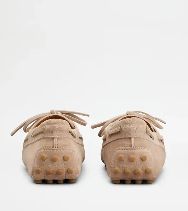 TOD'S Gommino Loafers In Suede - Nude