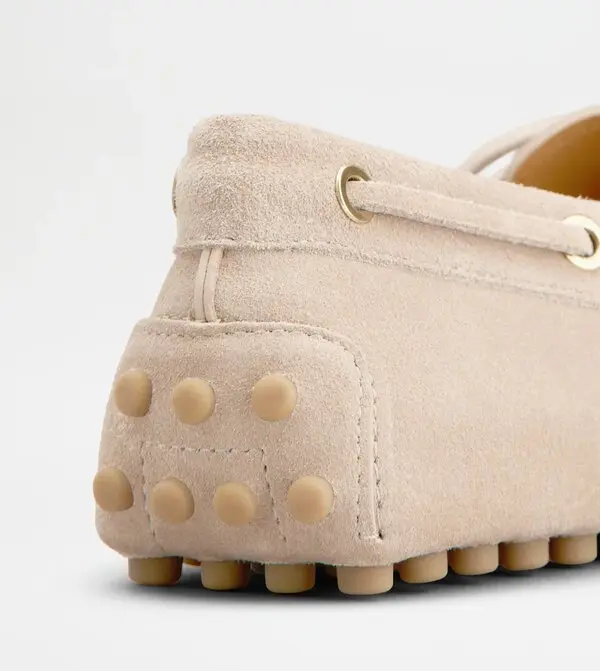 TOD'S Gommino Loafers In Suede - Nude