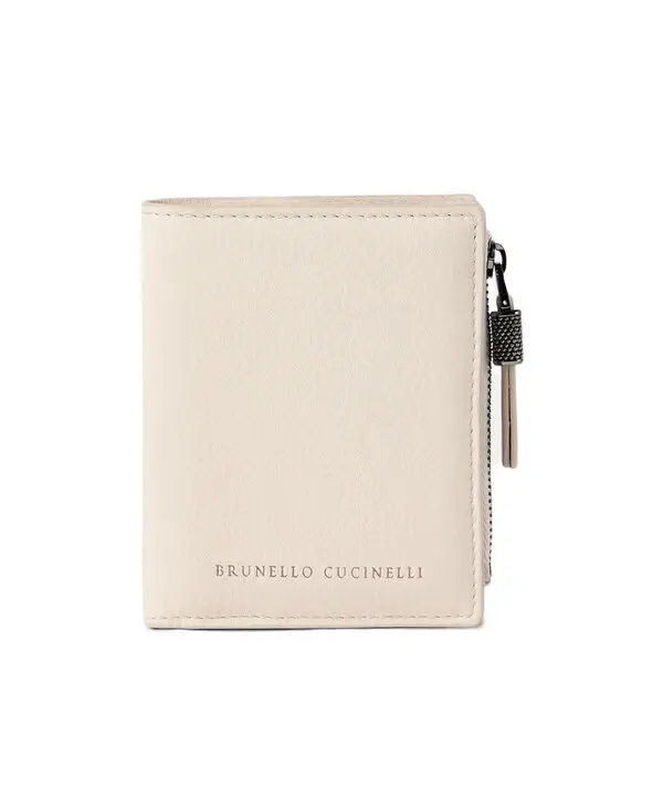 Brunello Cucinelli Grained Zip Wallet