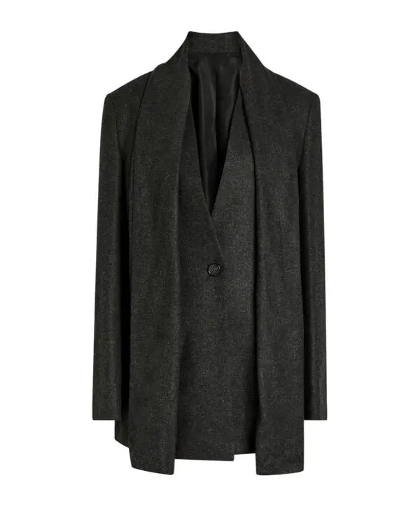 TOTEME Scarf-effect Flannel Blazer