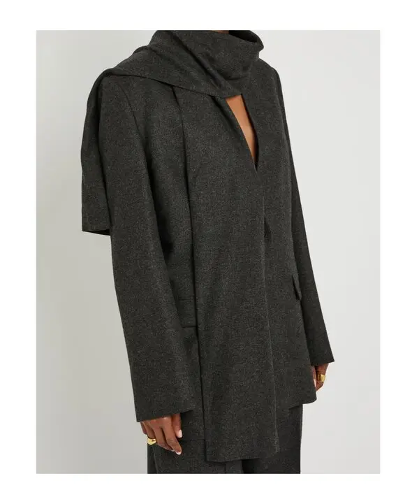 TOTEME Scarf-effect Flannel Blazer
