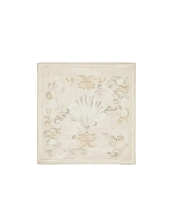 Brunello Cucinelli Silk Satin Mediterranean Scarf - Nude