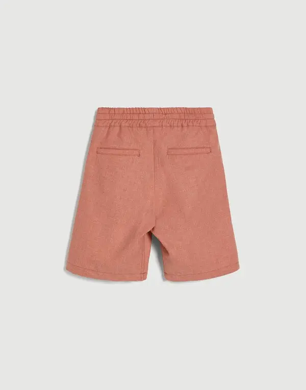 Brunello Cucinelli Mouliné Drawstring Bermuda Shorts