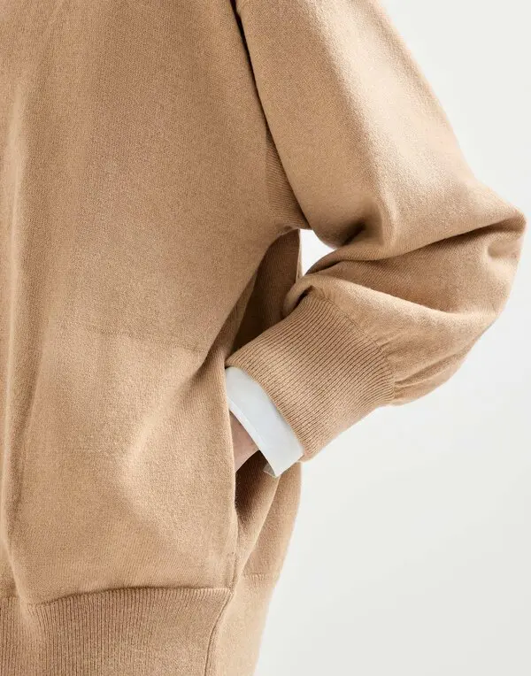 Brunello Cucinelli Alpaca Wool Hooded Cardigan