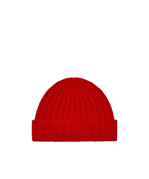 TOTEME Ribbed Cashmere Beanie - Red