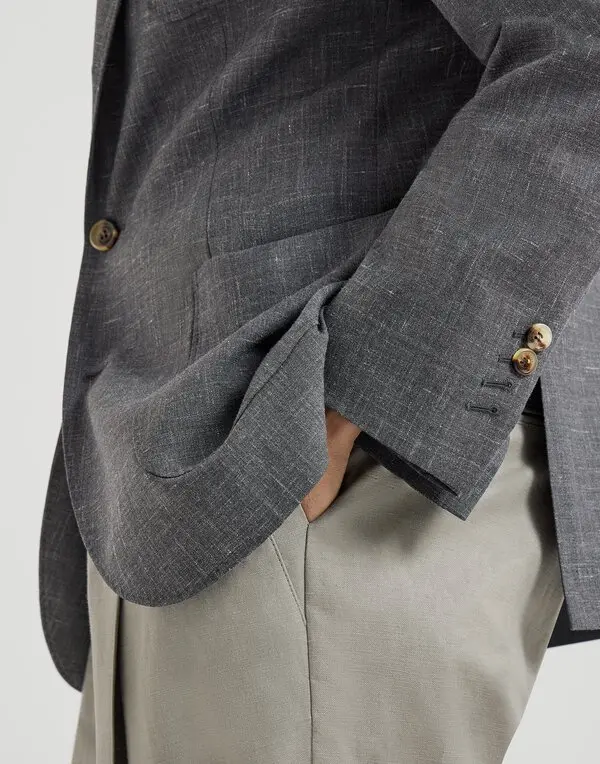 Brunello Cucinelli Deconstructed Blazer With Horn Buttons