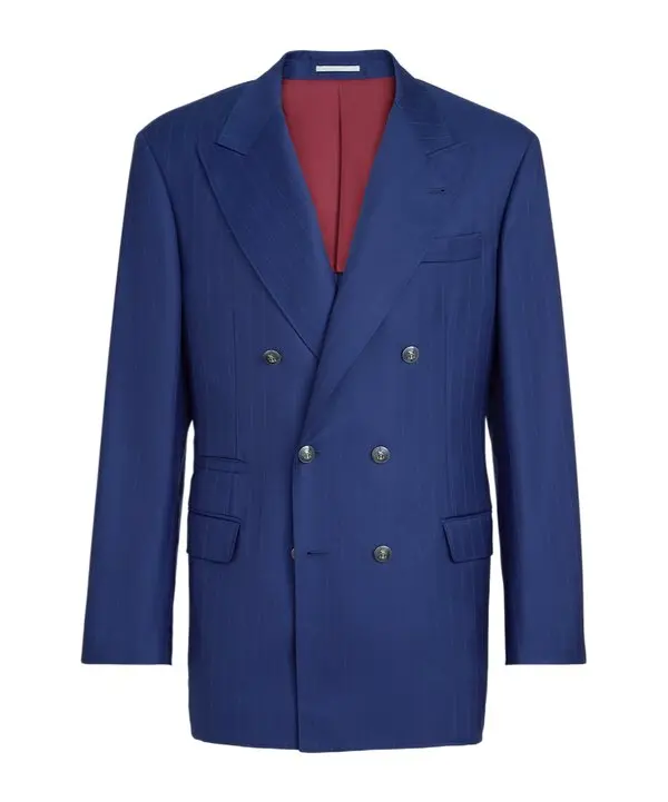 Brunello Cucinelli Chalk-stripe Blazer