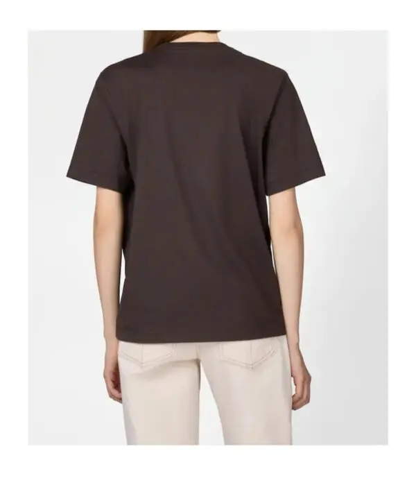TOD'S Short-sleeve Crewneck T-shirt With Chest Patch - Brown