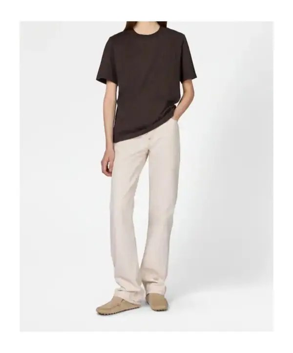 TOD'S Short-sleeve Crewneck T-shirt With Chest Patch - Brown