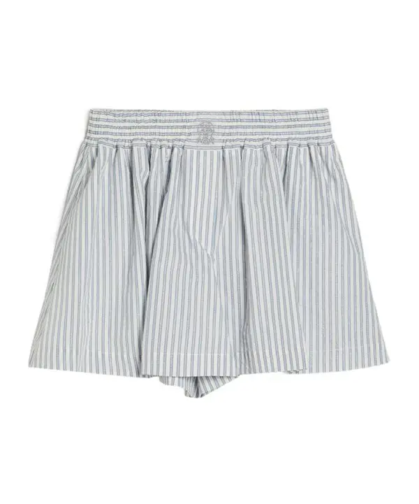 Brunello Cucinelli Striped Flared Skorts