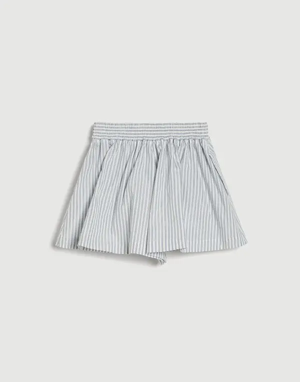 Brunello Cucinelli Striped Flared Skorts