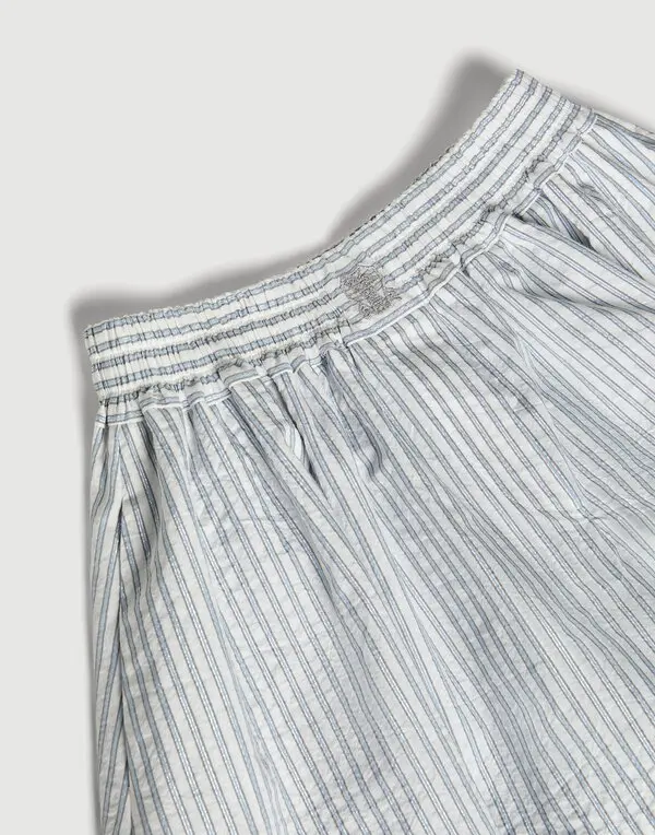 Brunello Cucinelli Striped Flared Skorts