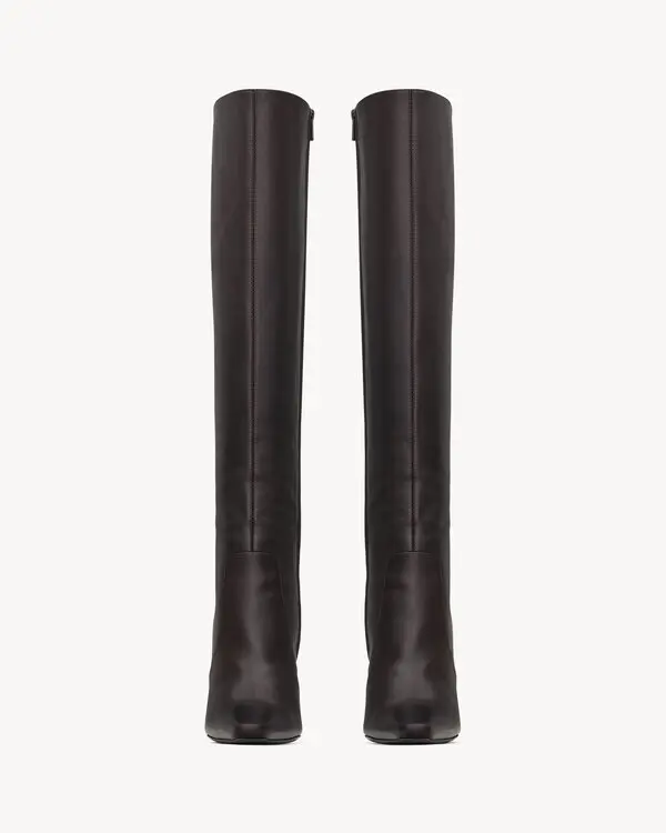 Saint Laurent 77 Boots In Smooth Leather