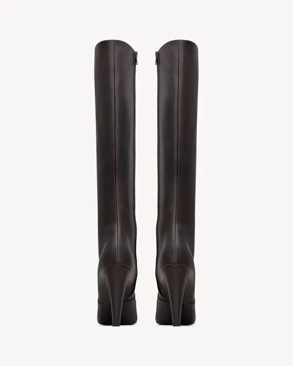 Saint Laurent 77 Boots In Smooth Leather