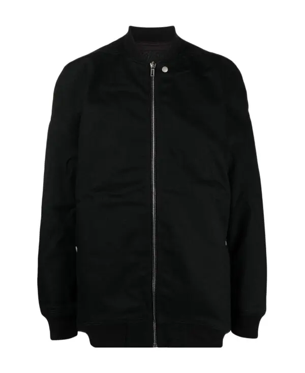Rick Owens Cotton Bomber Jacket - Black