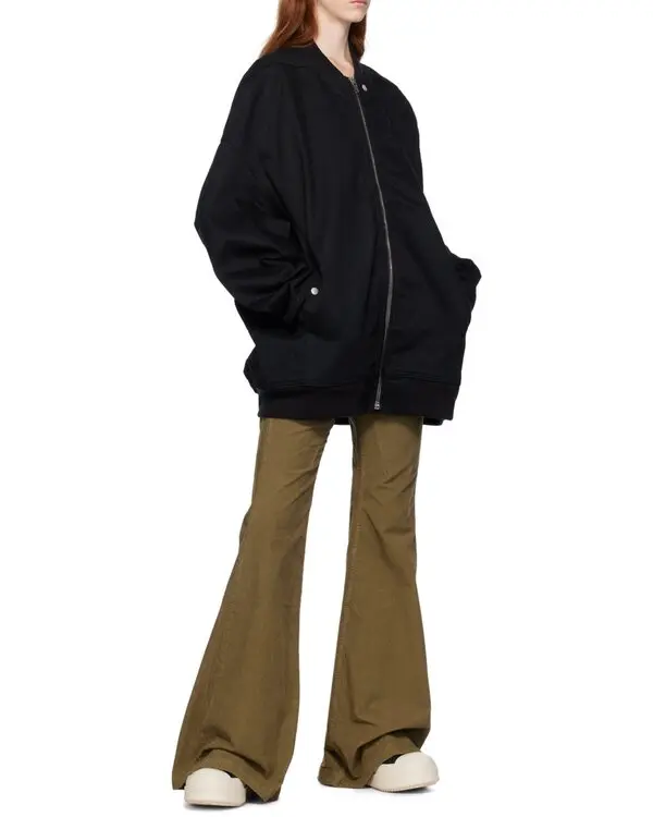 Rick Owens Cotton Bomber Jacket - Black