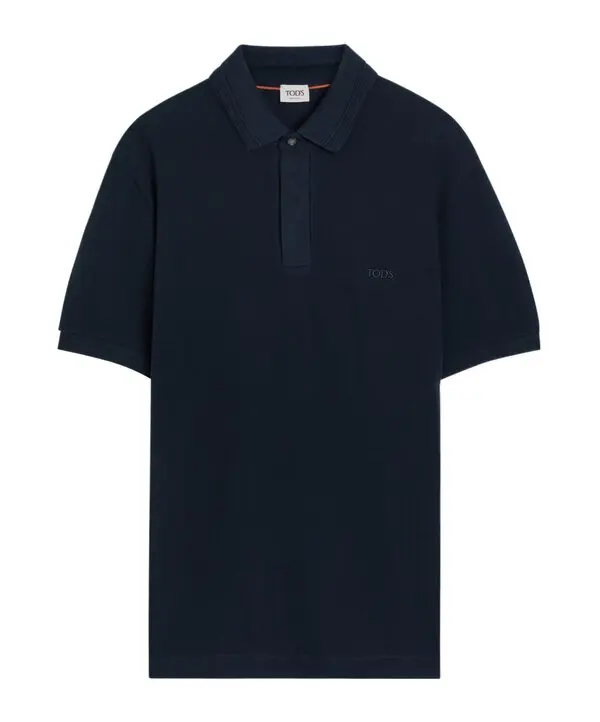 TOD'S Logo-embroidered Piqué Cotton Polo Shirt