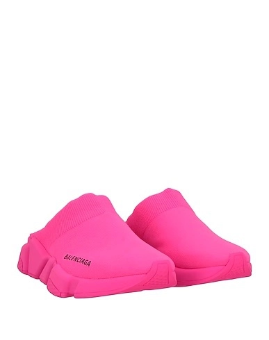 Balenciaga Knitted Mules With Round Toe And Logo Detail
