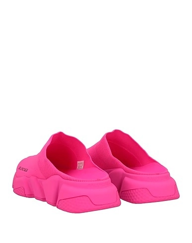 Balenciaga Knitted Mules With Round Toe And Logo Detail