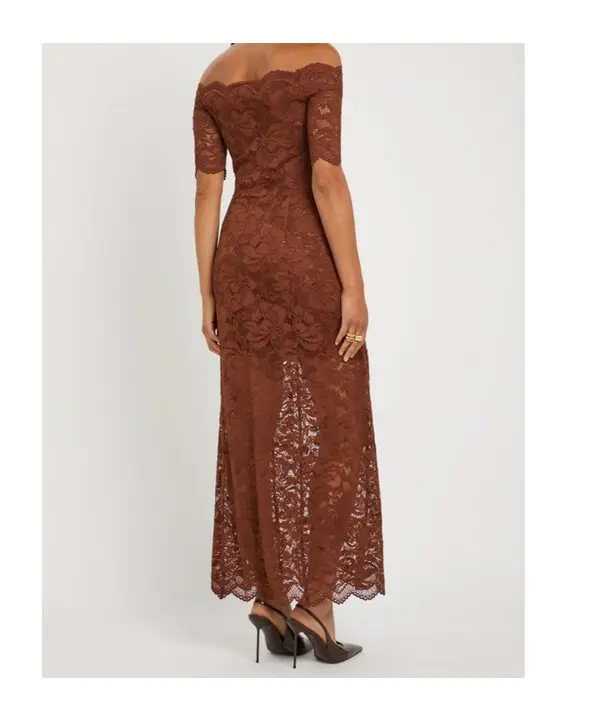 Rabanne Floral Stretch-guipure Lace Midi Dress